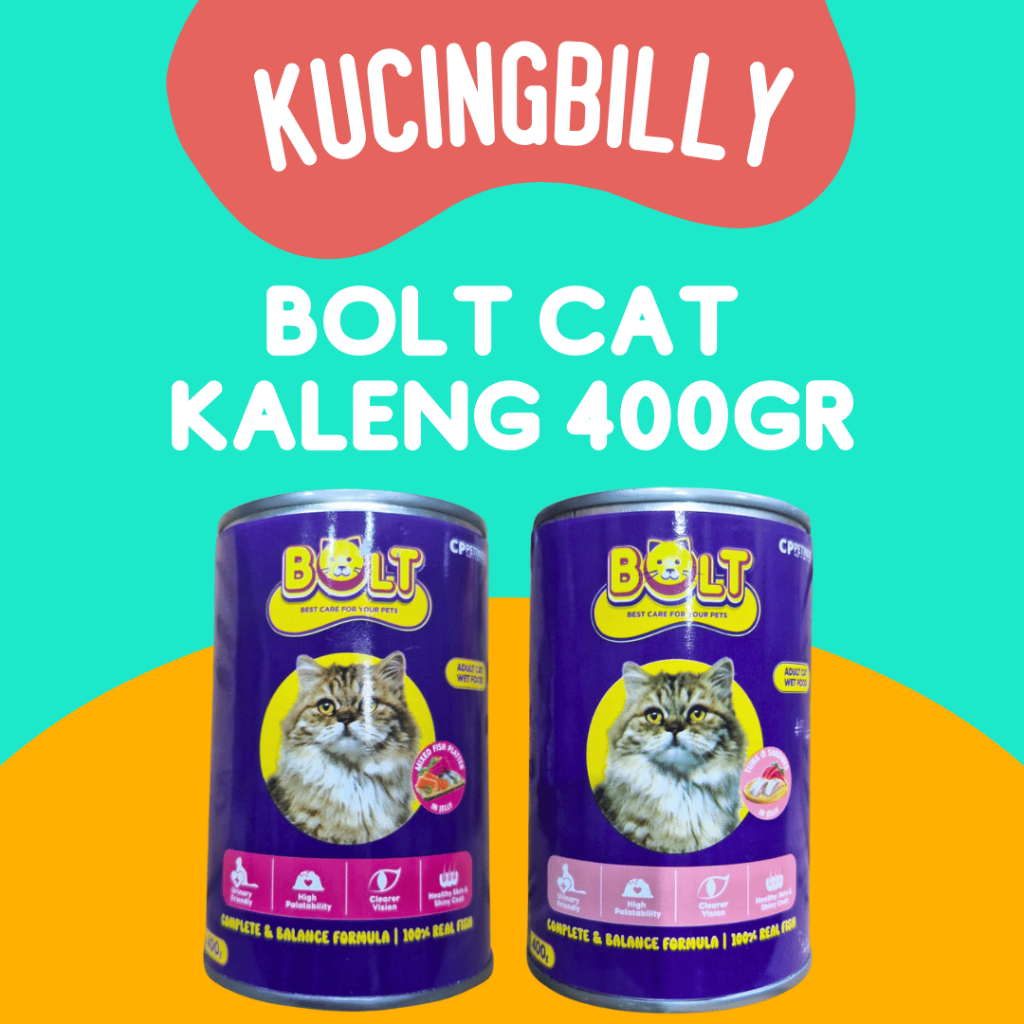 Jual Bolt cat kaleng 400gr makanan basah kucing | Shopee Indonesia
