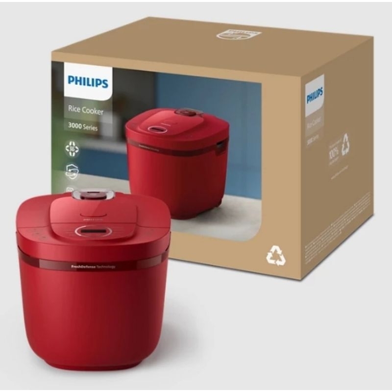 Jual BATAM - PHILIPS HD4712 HD 4712 merah red rice cooker magic com ...