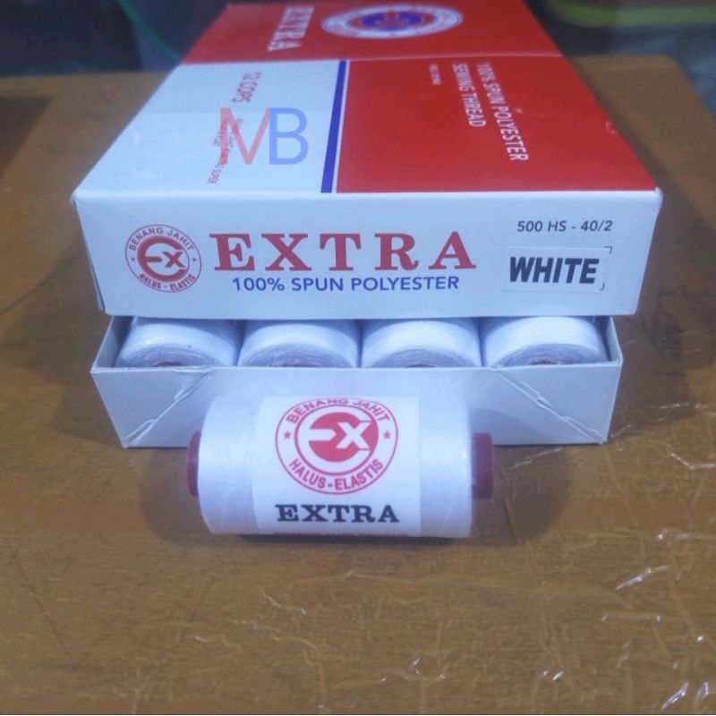 Jual Benang Jahit Sulam Tangan EXTRA 500 Yards PUTIH (SATUAN) | Shopee ...