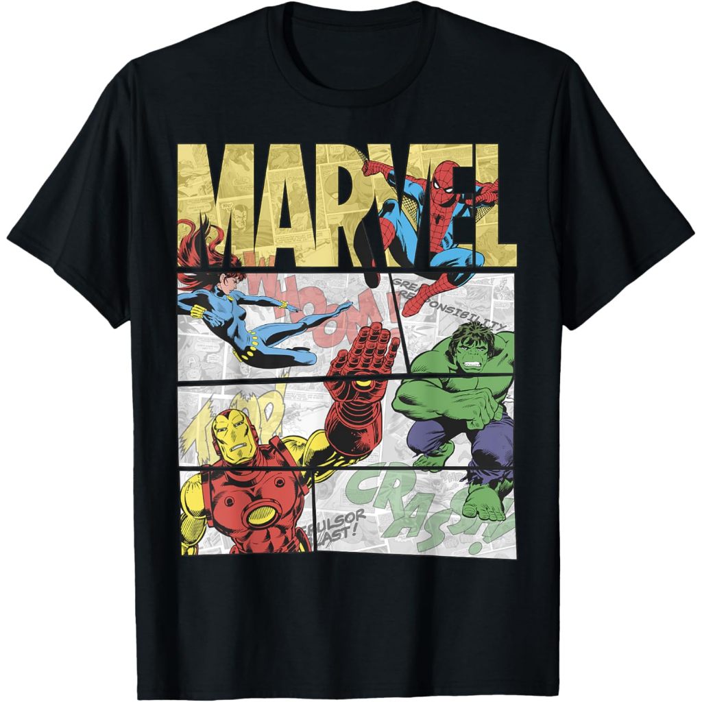 Jual kaos marvel avengers retro colour comic lengan pendek anak dan ...