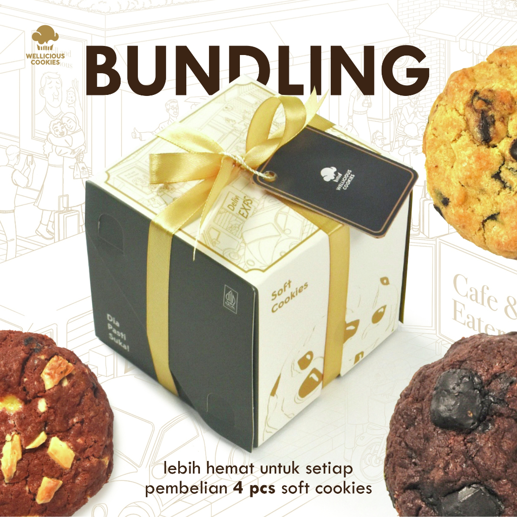 Jual (PAKET BUNDLING) Soft Cookies Hampers, Kado Ulang Tahun, Hadiah ...