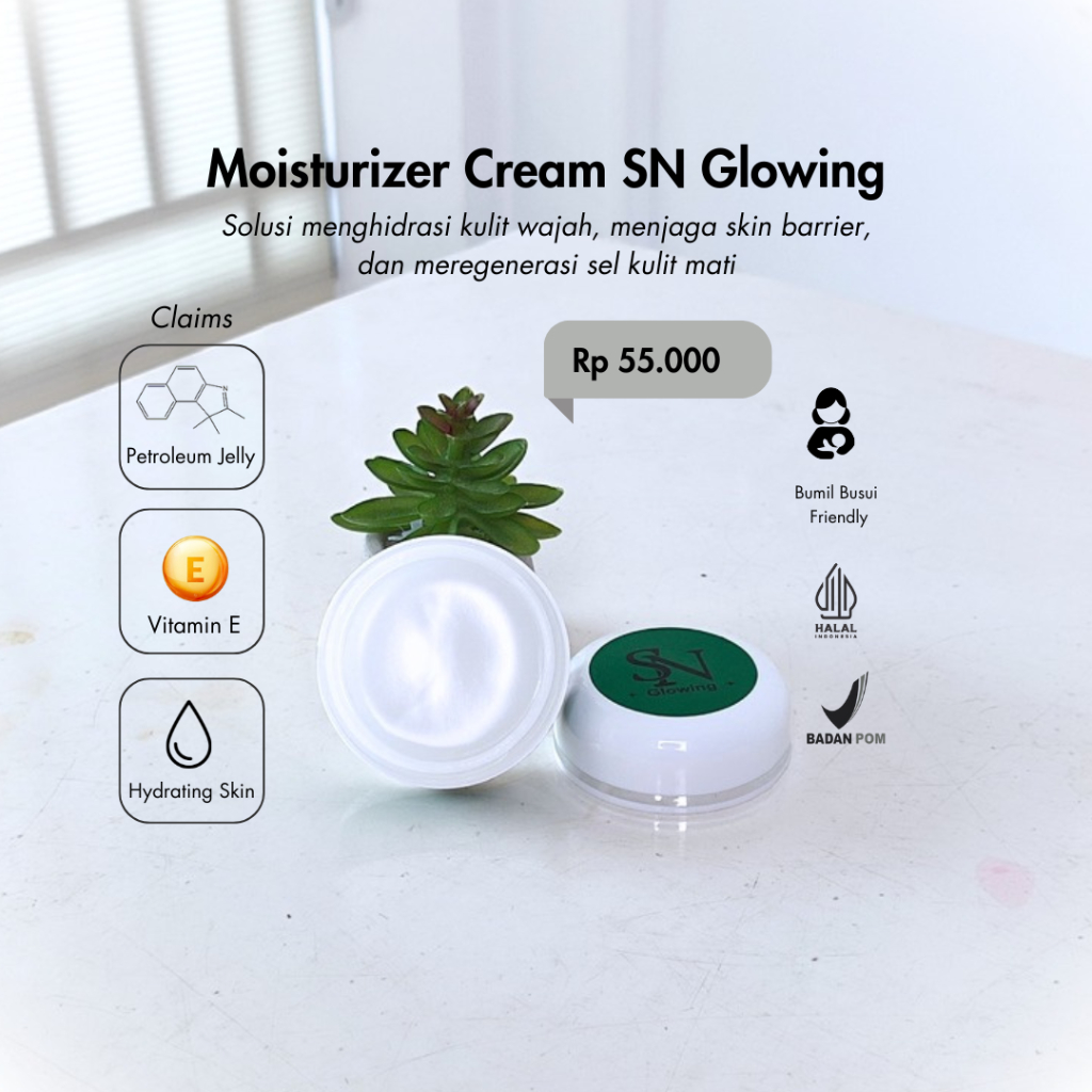 Jual Pelembap Tingkat Dewa (Moist Cream) SN Glowing 20gr | Shopee Indonesia