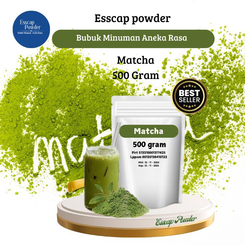 Jual Bubuk Minuman Matcha 500g – Minuman Instan Rasa Matcha Otentik ...