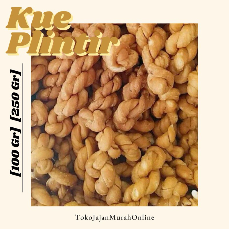 Jual Kue Plintir Manis Jajan Jadul Favorit Biskuit Pluntir Jajan ...