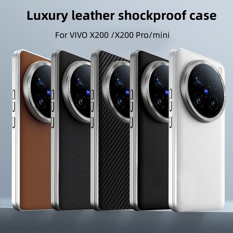 Jual Vivo X100 Ultra / X200 / X200 Pro Luxury Premium Kona Leather Shockproof Hard Cover Case ...