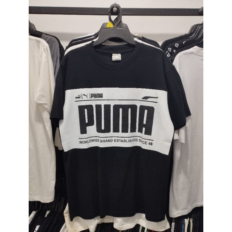 Jual PUMA Kaos Hitam Putih second | Shopee Indonesia
