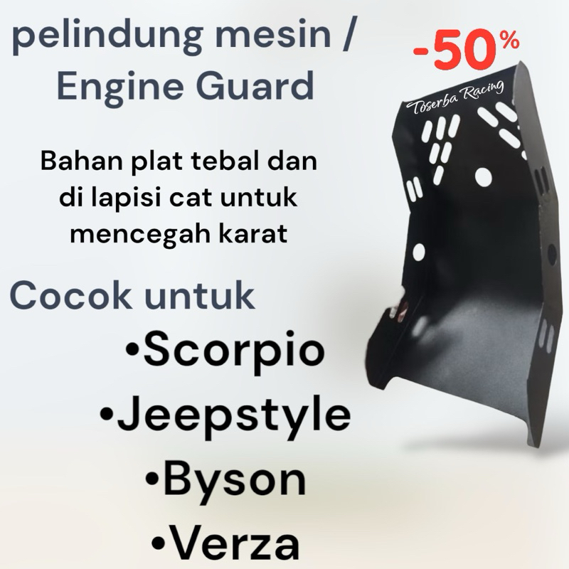 Jual Pelindung mesin Cover mesin Engine guard Untuk Motor Scropio Byson ...