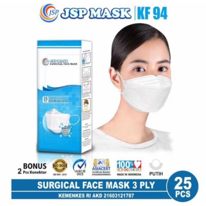 Jual Masker KF94 JSP Mask KF94 Surgical Face 25 Pcs | Shopee Indonesia