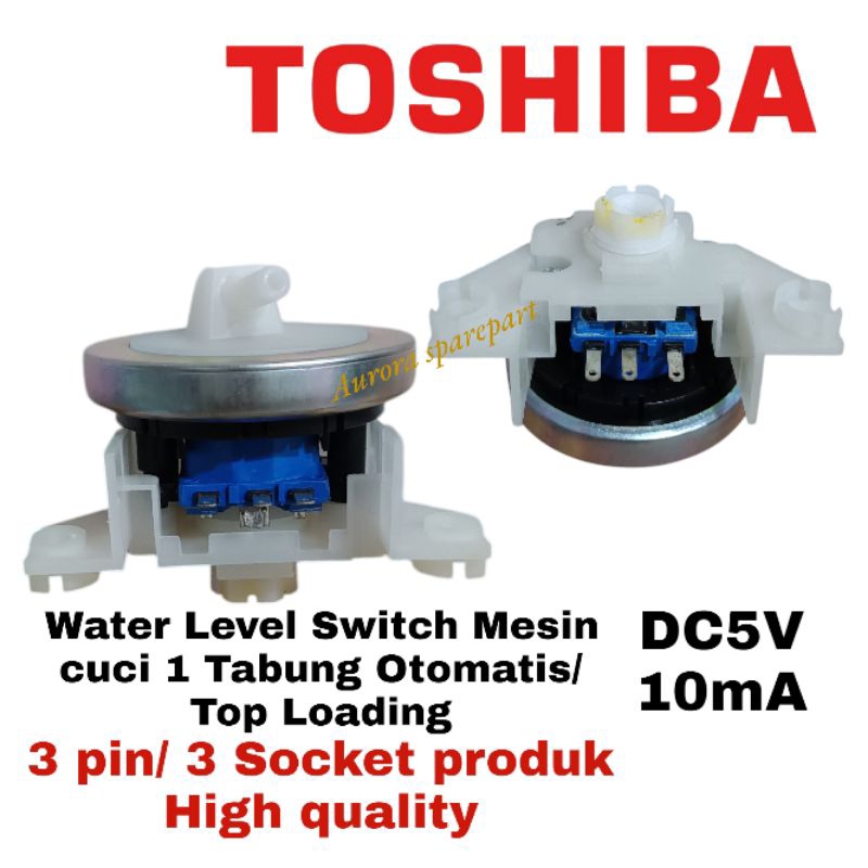 Jual Water level switch sensor air mesin cuci Toshiba Top loading/ 1 ...