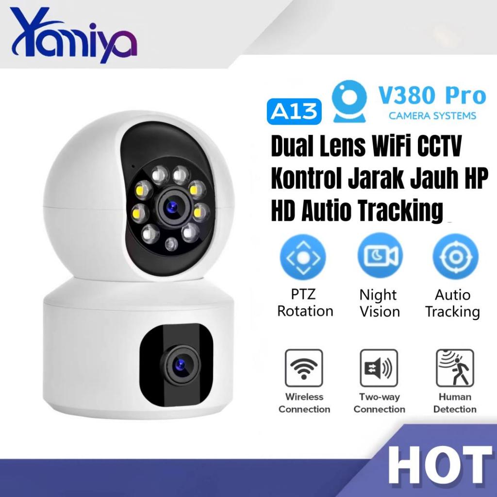 Jual V380 Pro Dual Lens CCTV Wireless 360° Monitoring Full HD Jarak Jauh Lewat HP Two Way Audio ...