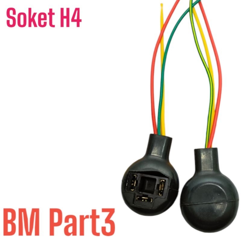Jual Soket / Socket Bolham Lampu H4 - Socket Seal Bean Lampu Besar ...