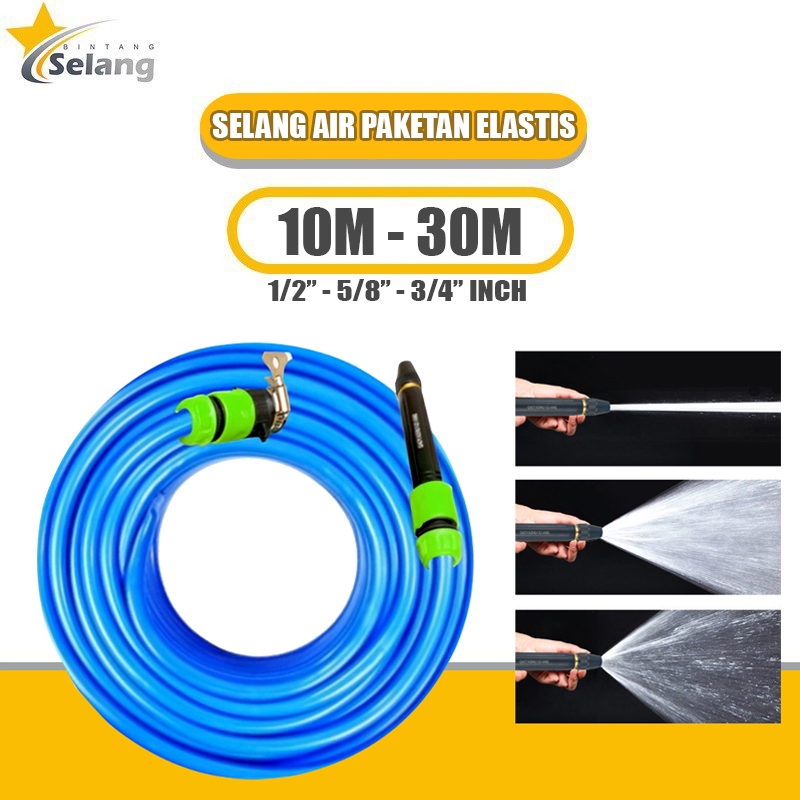 Jual BINTANG Paketan Selang Air 10 Meter Sampai 30 Meter 1/2 5/8 3/4 ...