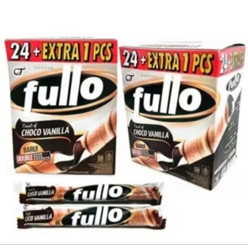Jual Fullo Wafer Roll Rasa Choco Vanilla 1 @8gr | Shopee Indonesia