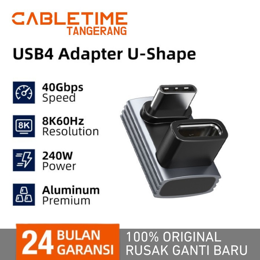 Jual CABLETIME Adapter USB4 Type-C PD 240W 8K 5A 40Gbps Exclusive ...