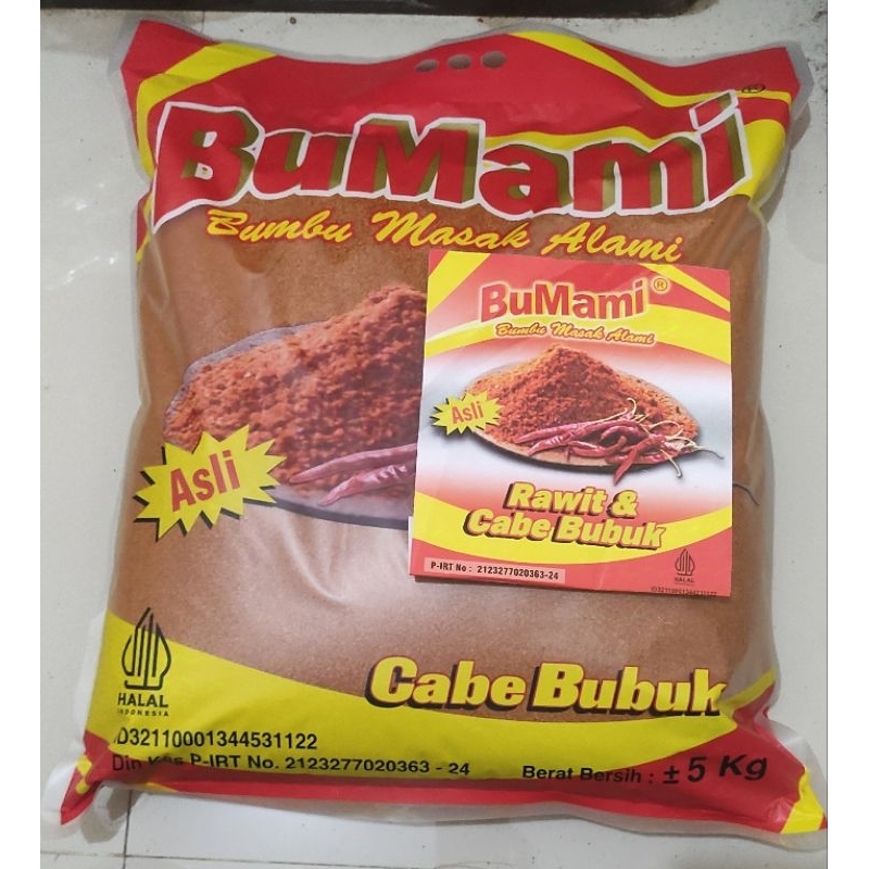 Jual 5 Kg SP2 Halus, BuMami Cabe Bubuk (Label Merah) | Shopee Indonesia
