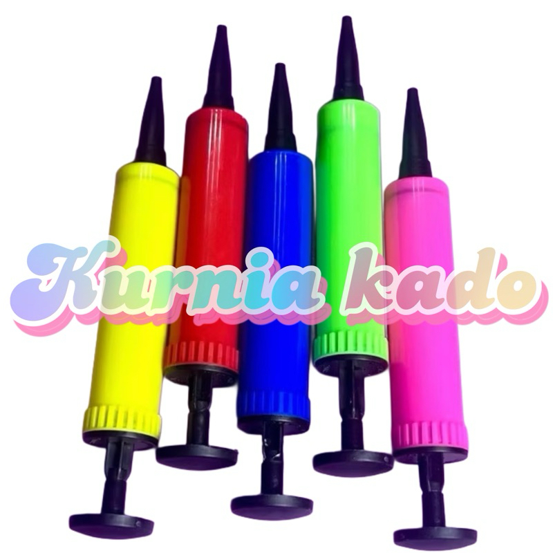 Jual Pompa Balon Mini Manual Hand Pump Mini Banyak warna pompa tangan ...
