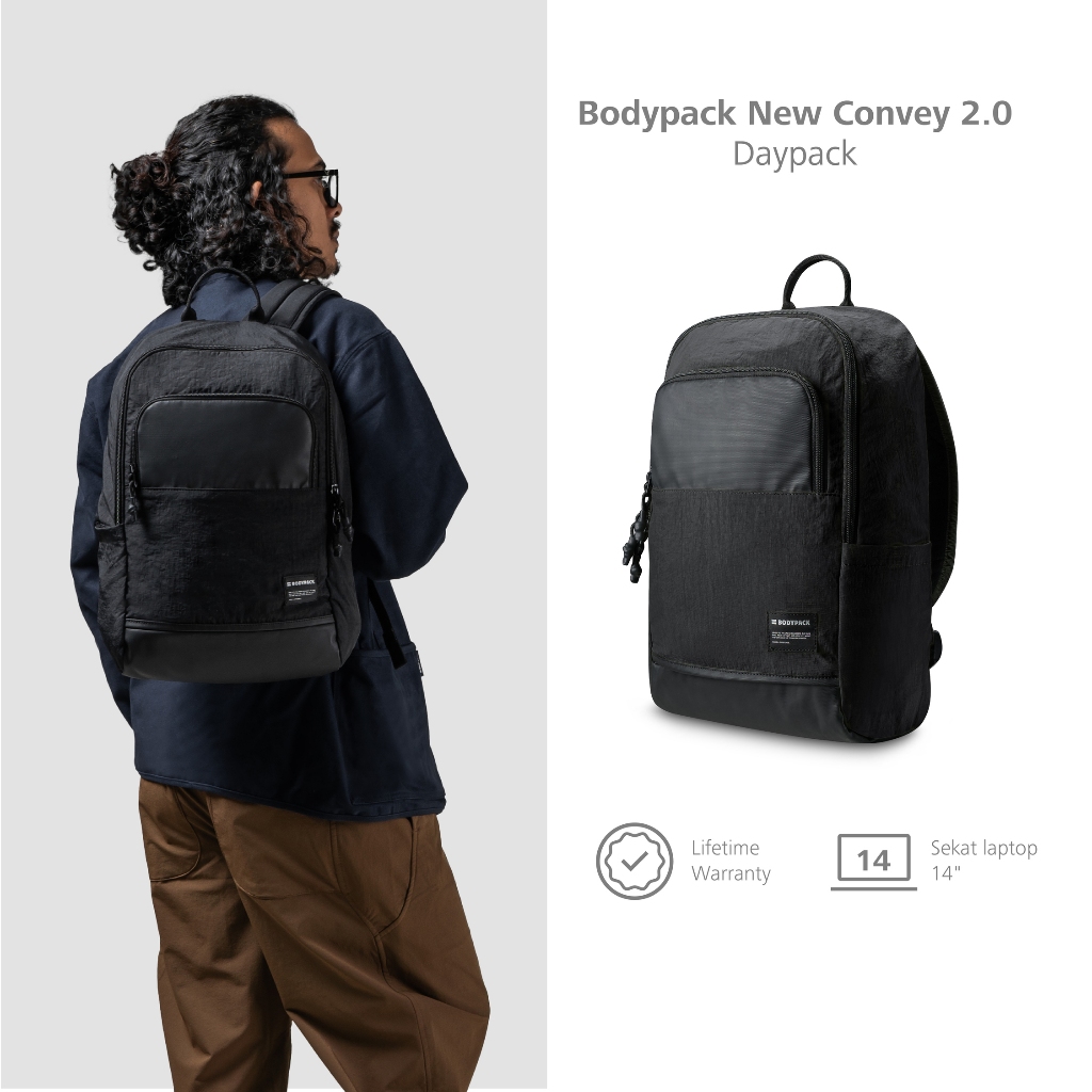 Jual Bodypack Convey 2.0 Laptop Backpack Tas Ransel Kerja Kuliah ...