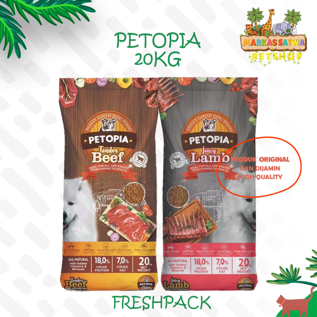 Jual ( GRAB GOSEND ) Dog Food PETOPIA Dry 20 kg - Makanan Anjing Kering ...