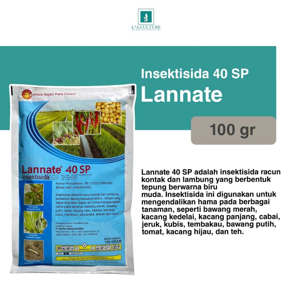Jual Insektisida DuPont LANNATE 40 SP 100 gram Pengendali Hama Tanaman ...