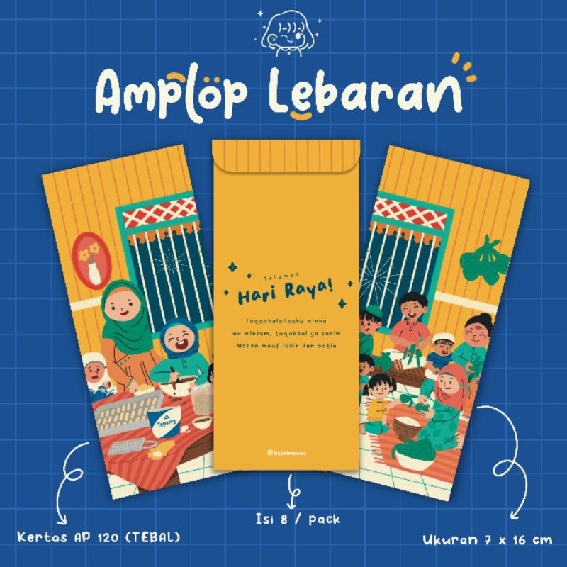 Jual Amplop Hari Raya Lebaran KUNING by desainmuuu | Shopee Indonesia