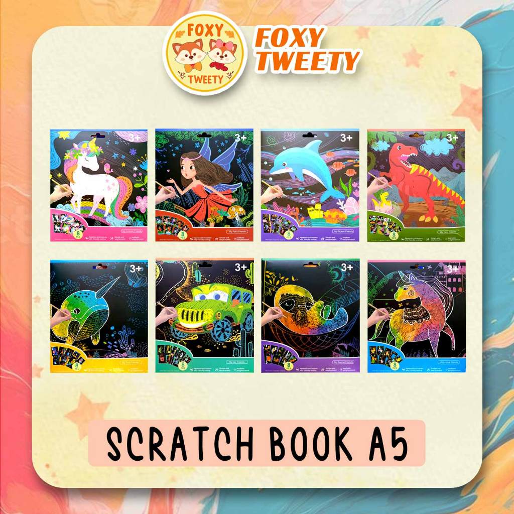 Jual (Live) Buku Magic Scratch Book A5 Isi 8 Dengan Berbagai Gambar ...