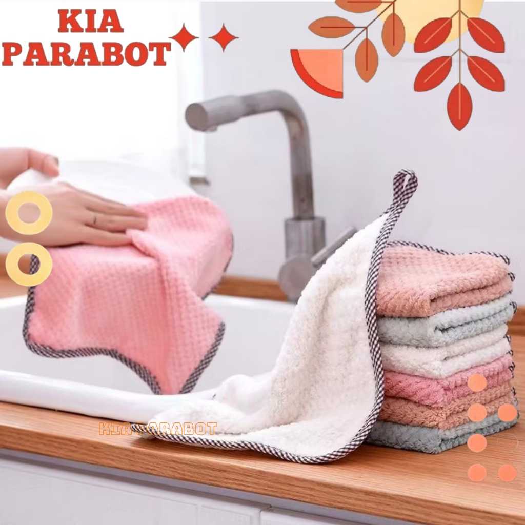 Jual KAIN LAP PIRING ANTI MINYAK TEBAL / KAIN LAP TANGAN MICROFIBER ...