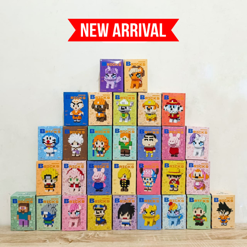 Jual Mainan Mini Bricks Anime Nano Block One Piece Mainan Balok Susun ...