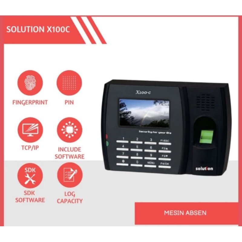 Jual Mesin Absensi Solution X100C | Shopee Indonesia
