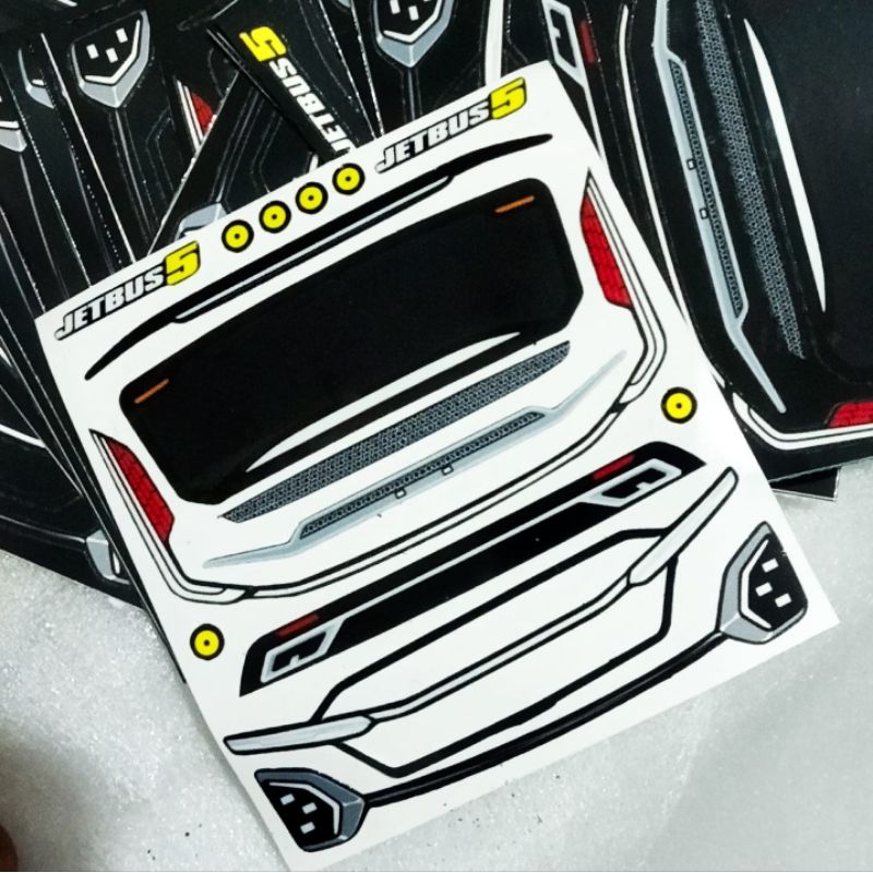 Jual STIKER HEADLAMP JB5 UNTUK MINIATUR BUS | Shopee Indonesia