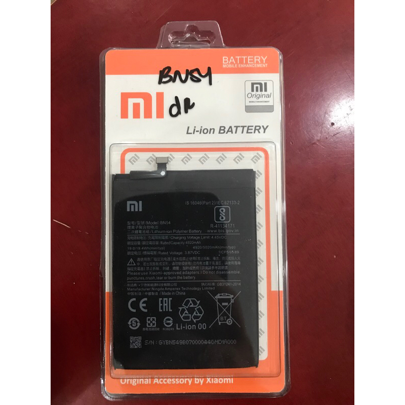Jual BN54 Baterai Redmi 9 / Redmi Note 9 | Shopee Indonesia
