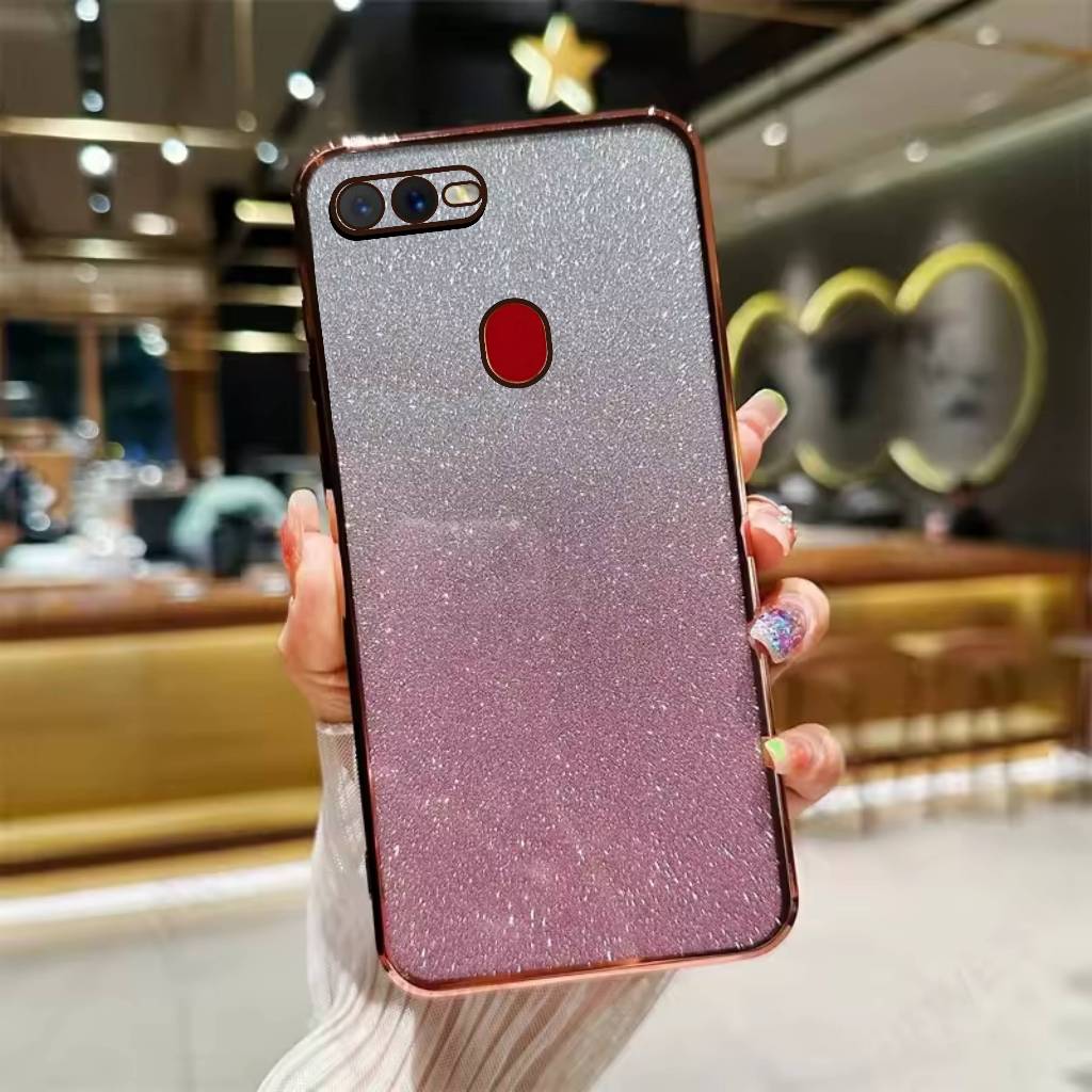 Jual Casing Oppo A5s A7 A7x F9 F9 Pro A11k A12 Soft Case Aesthetic Glitter Premium | Shopee ...