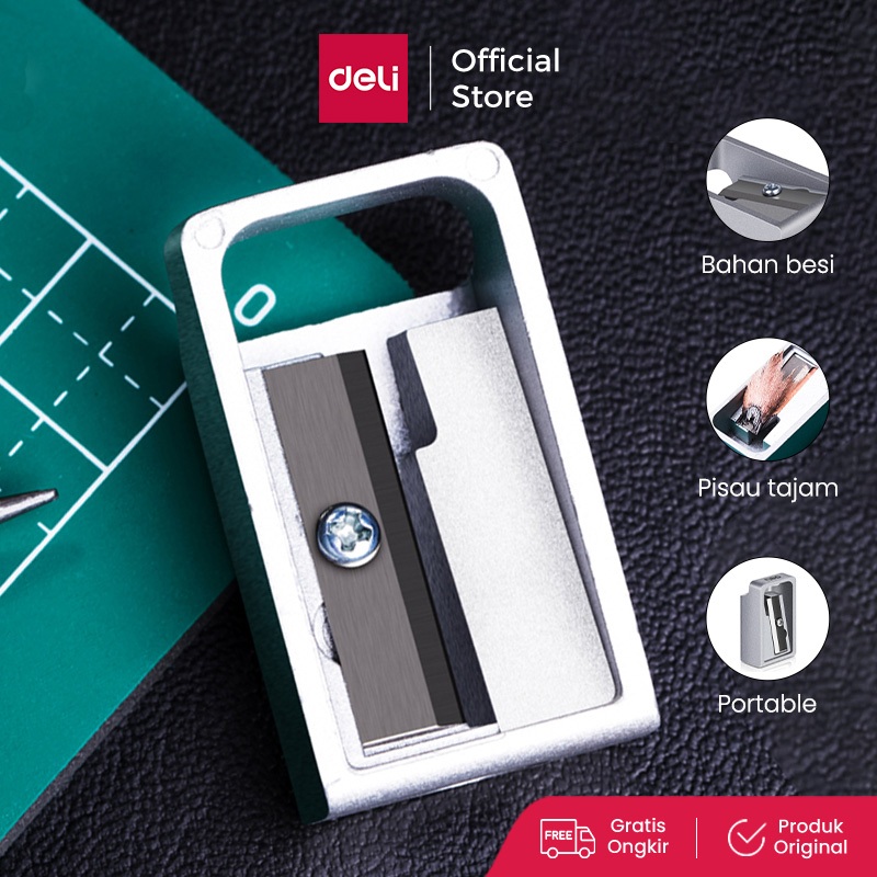 Jual Deli Rautan Pensil / Pencil Sharpener Besi 0596 | Shopee Indonesia