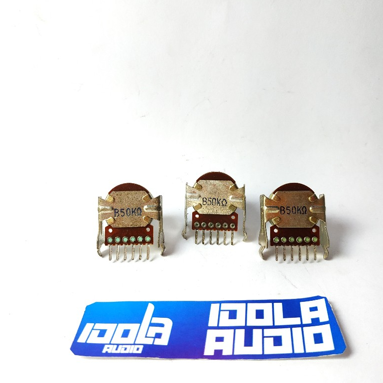 Jual Potensio Mixer / Radio 50K Stereo 6 Pin / 0175-B-HA. 25F B 50K ...