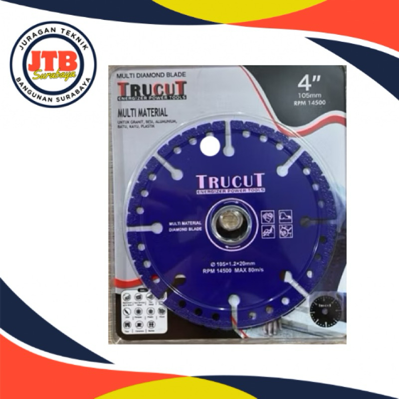 Jual Mata Gerindra Multifungsi wheel diamond blade Trucut 4 inch ...