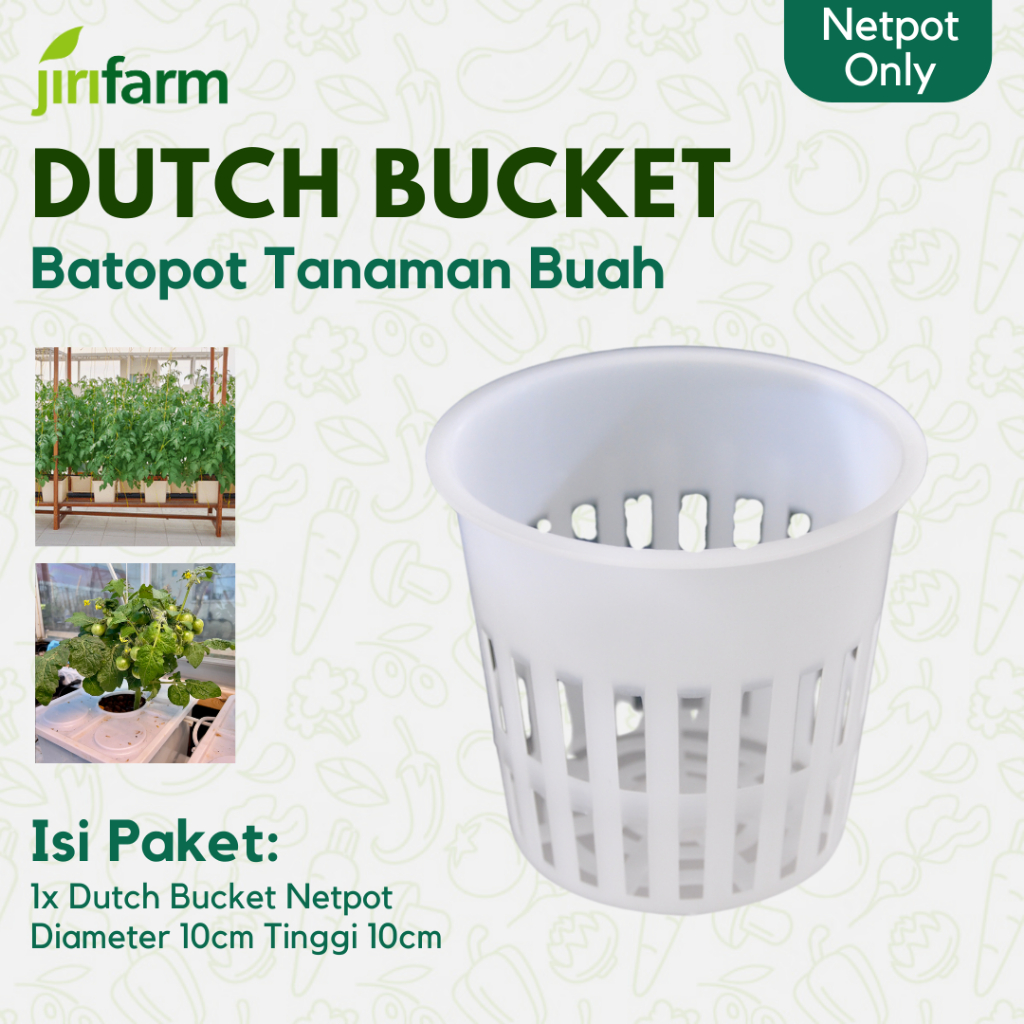 Jual JIRIFARM - Net Pot Netpot Dutch Bucket / Bato Bucket Hidroponik ...
