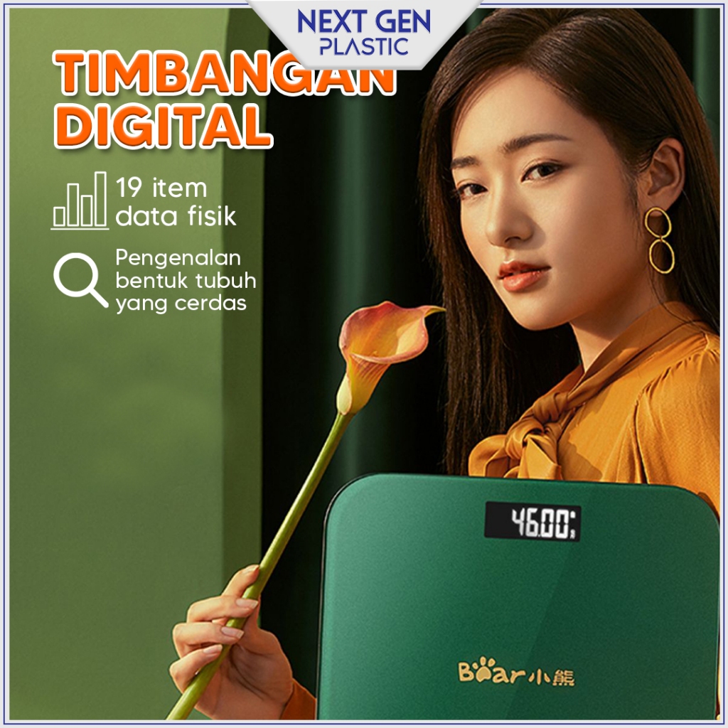 Jual SMART TIMBANGAN BADAN DIGITAL Smart Scale Body Fat Elektrik Mini ...