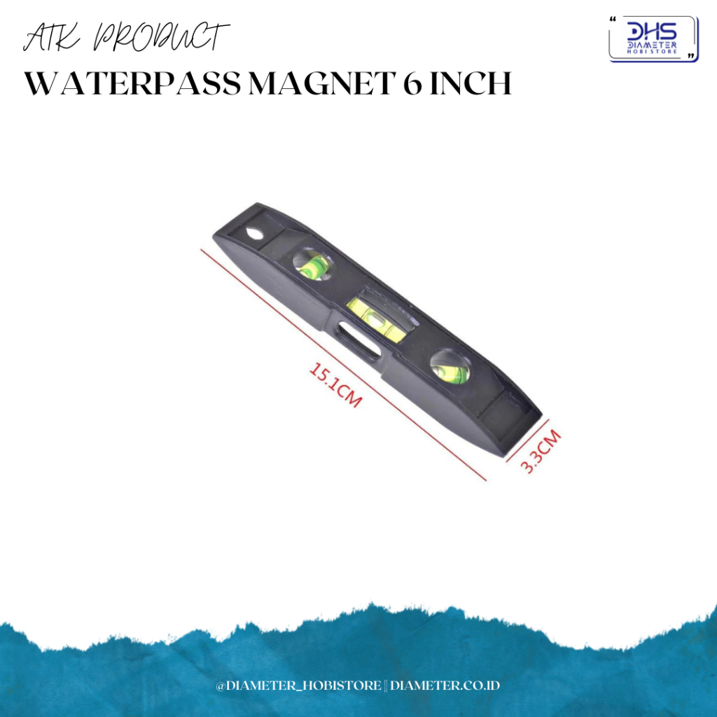 Jual Waterpass magnet 6" 6inch mini 15cm torpedo level inclinometer ...