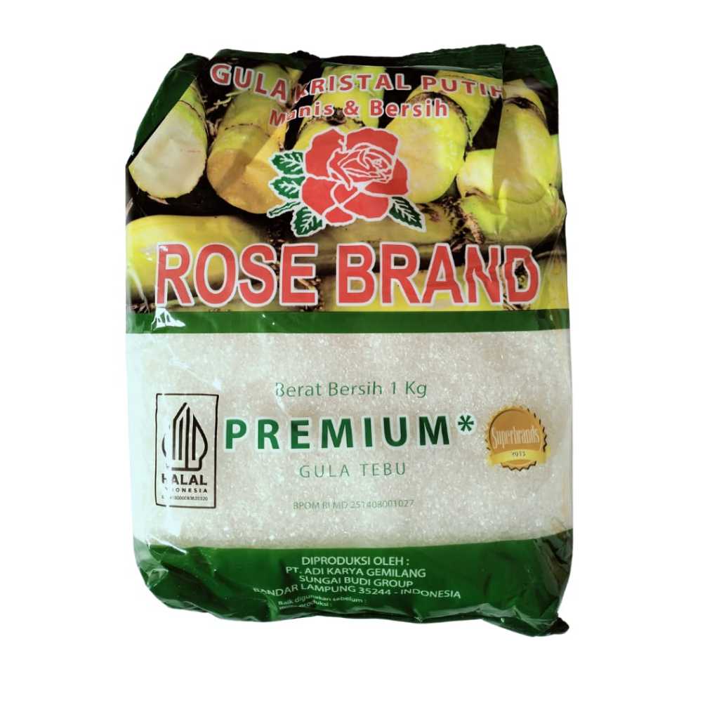 Jual Gula pasir kemasan Rose Brand 1kg | Shopee Indonesia