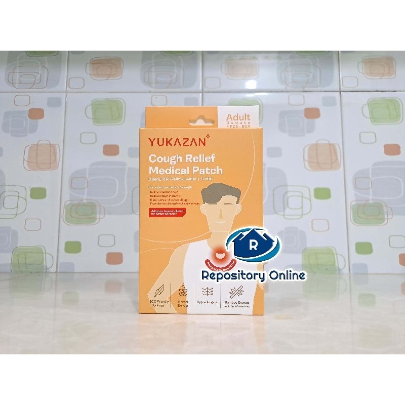 Jual Yukazan Adult Cough Relief Patch (6's) Patch Anti Batuk untuk ...