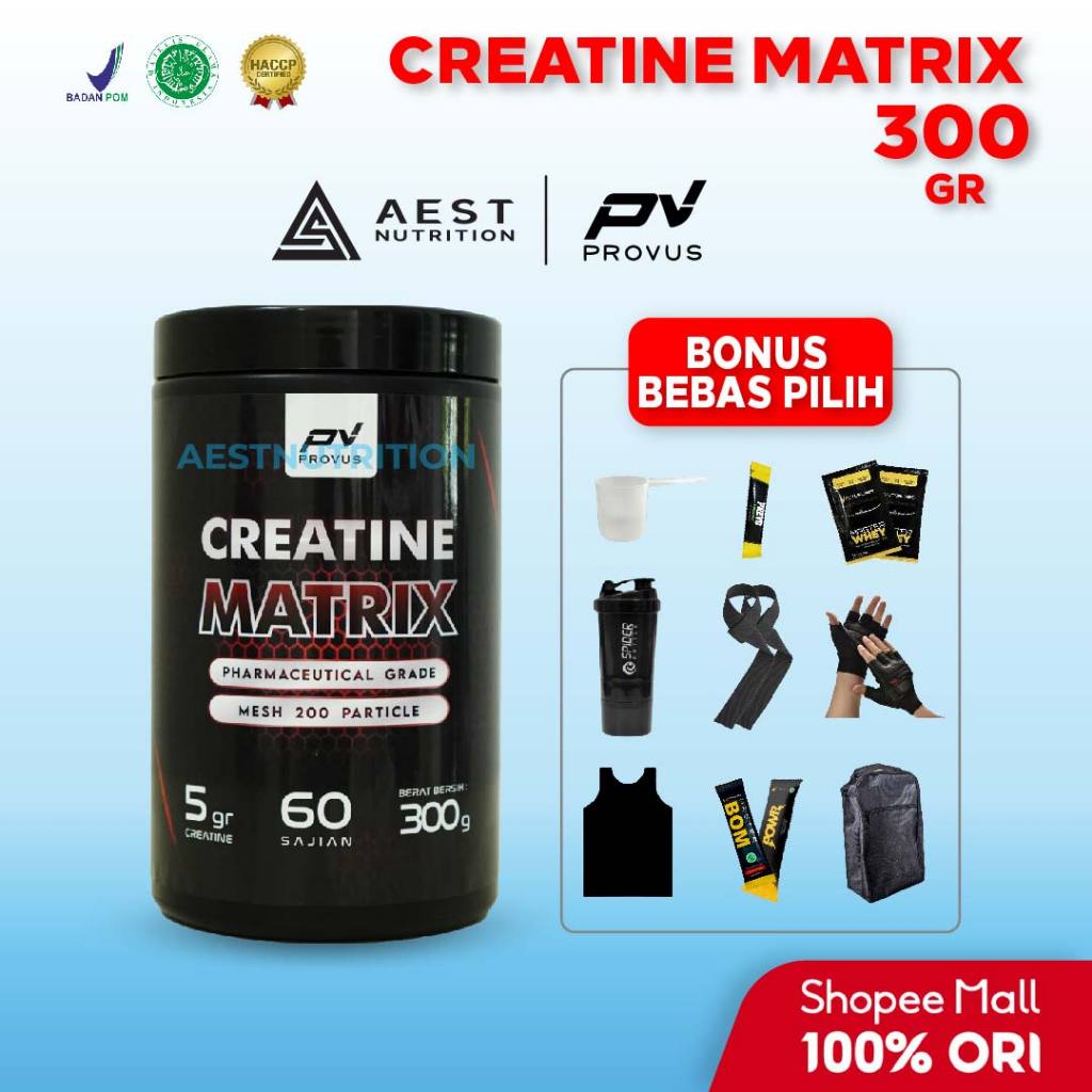 Jual Provus Creatine Matrix 300 gram Creatine Monohydrate Unflavored ...