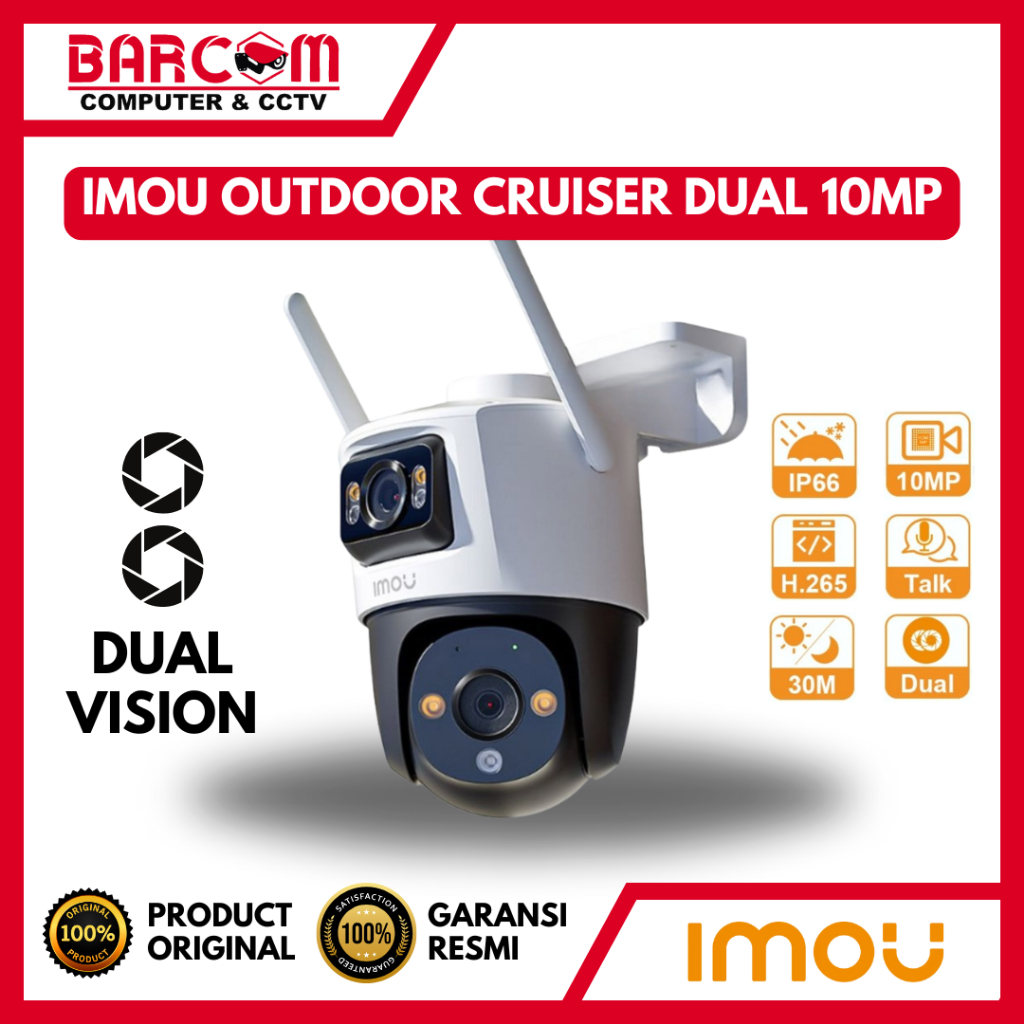 Jual IMOU CRUISER DUAL LENS 10MP / 5+5MP OUTDOOR SMART WIFI IP CAMERA ...
