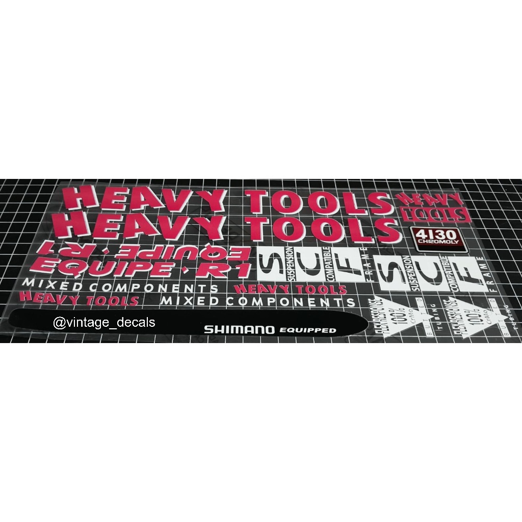 Jual sticker decals replacement Heavy tools equipe | Shopee Indonesia
