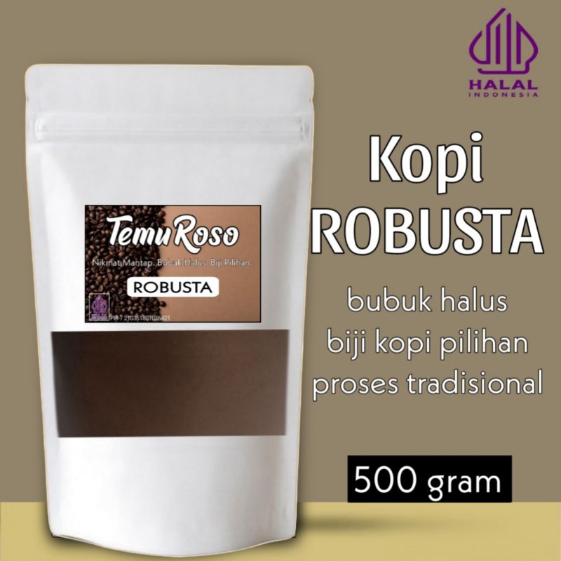 Jual BUBUK KOPI ROBUSTA ISI 500GRAM PREMIUM || TEMU ROSO CITA RASA KHAS ...
