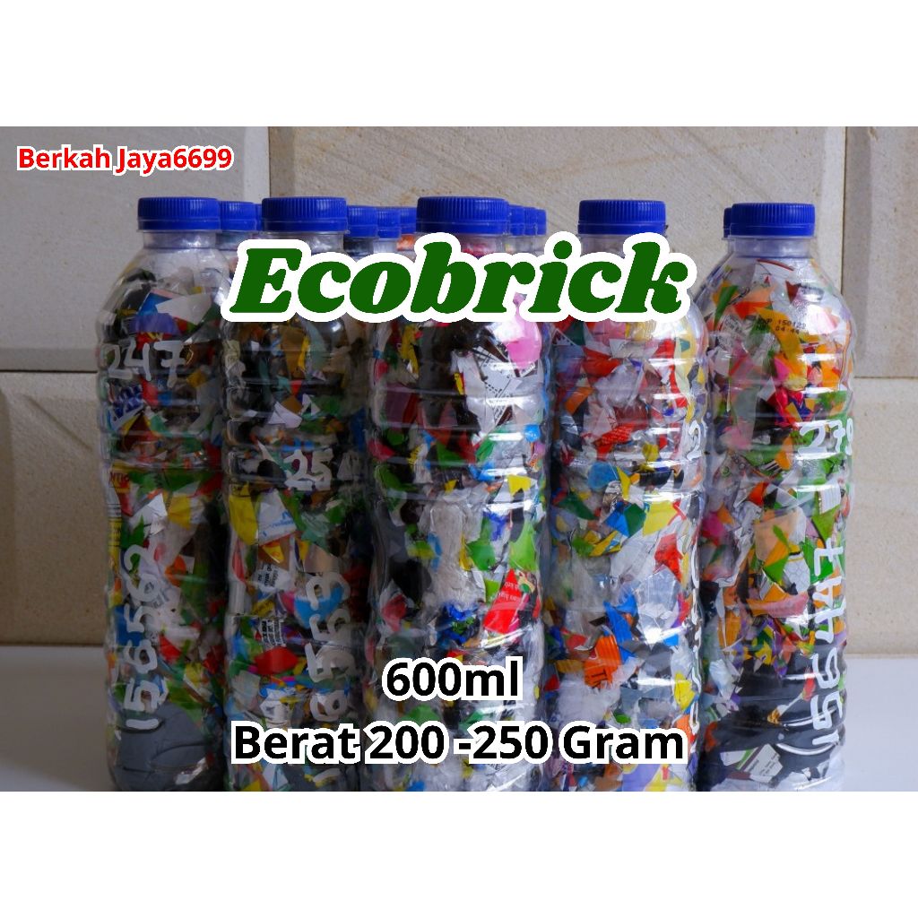 Jual Ecobrick Ukuran Botol 600ml le minerale dan Aqua Ekobrik Bersih ...