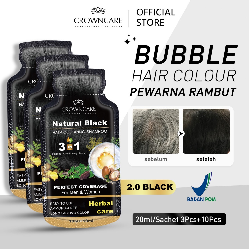 Jual Crowncare Hair Colour Natural Pewarna Rambut, Pewarna Rambut ...