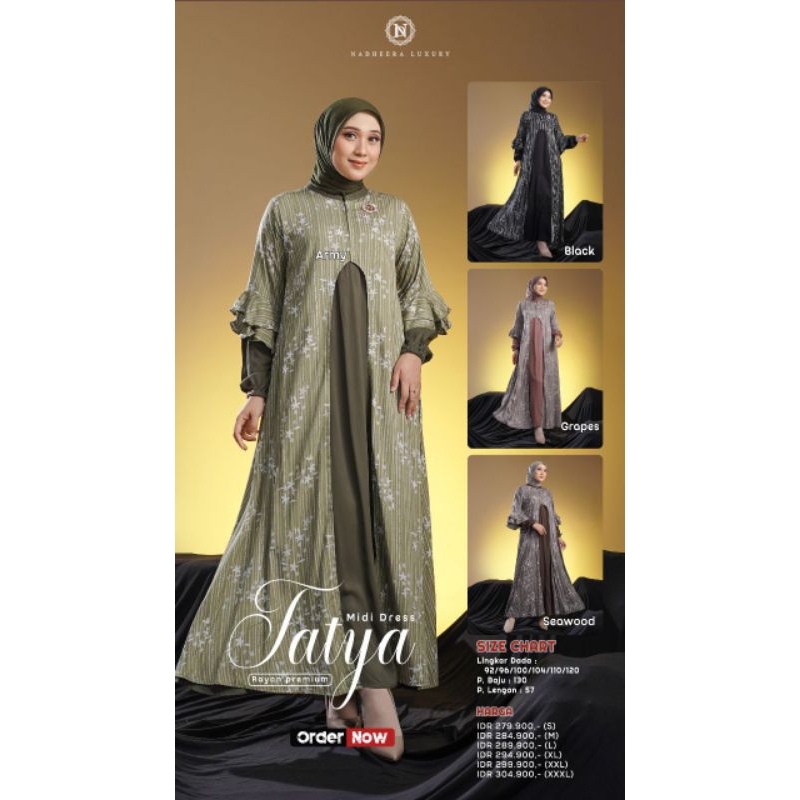 Jual TATYA SERIES DRESS & MIDI DRESS BY NADHEERA LUXURY | Shopee Indonesia