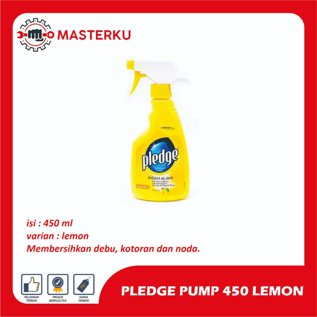 Jual Pledge Pump Lemon 450ml / Pembersih Mebel | Shopee Indonesia