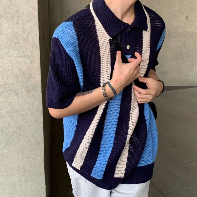 Jual POLO RAJUT KOREAN KNIT PRIA KAOS POLO KOREA | Shopee Indonesia