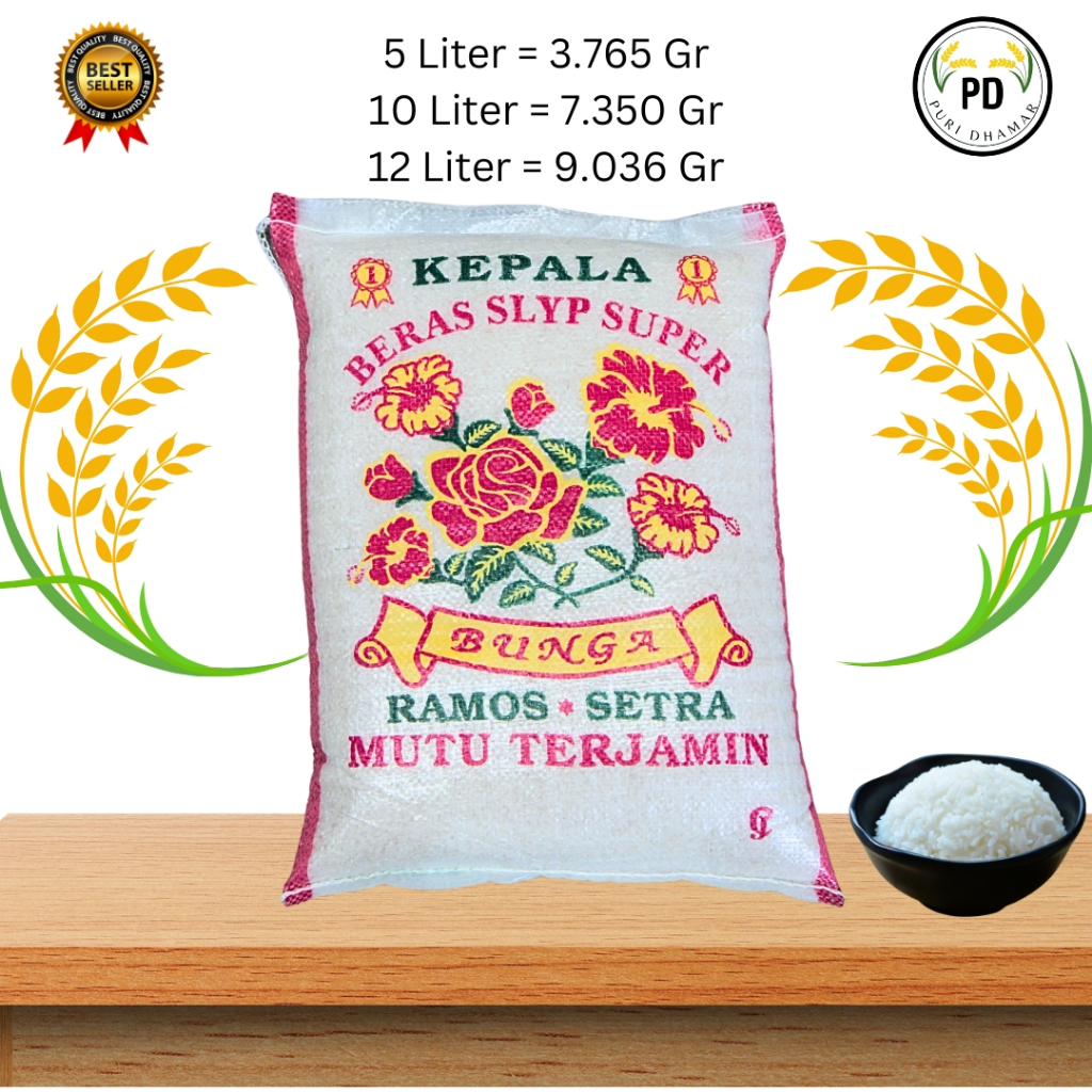 Jual BERAS BUNGA RAMOS SETRA 5 LITER - 12 LITER BY PURI DHAMAR | Shopee ...