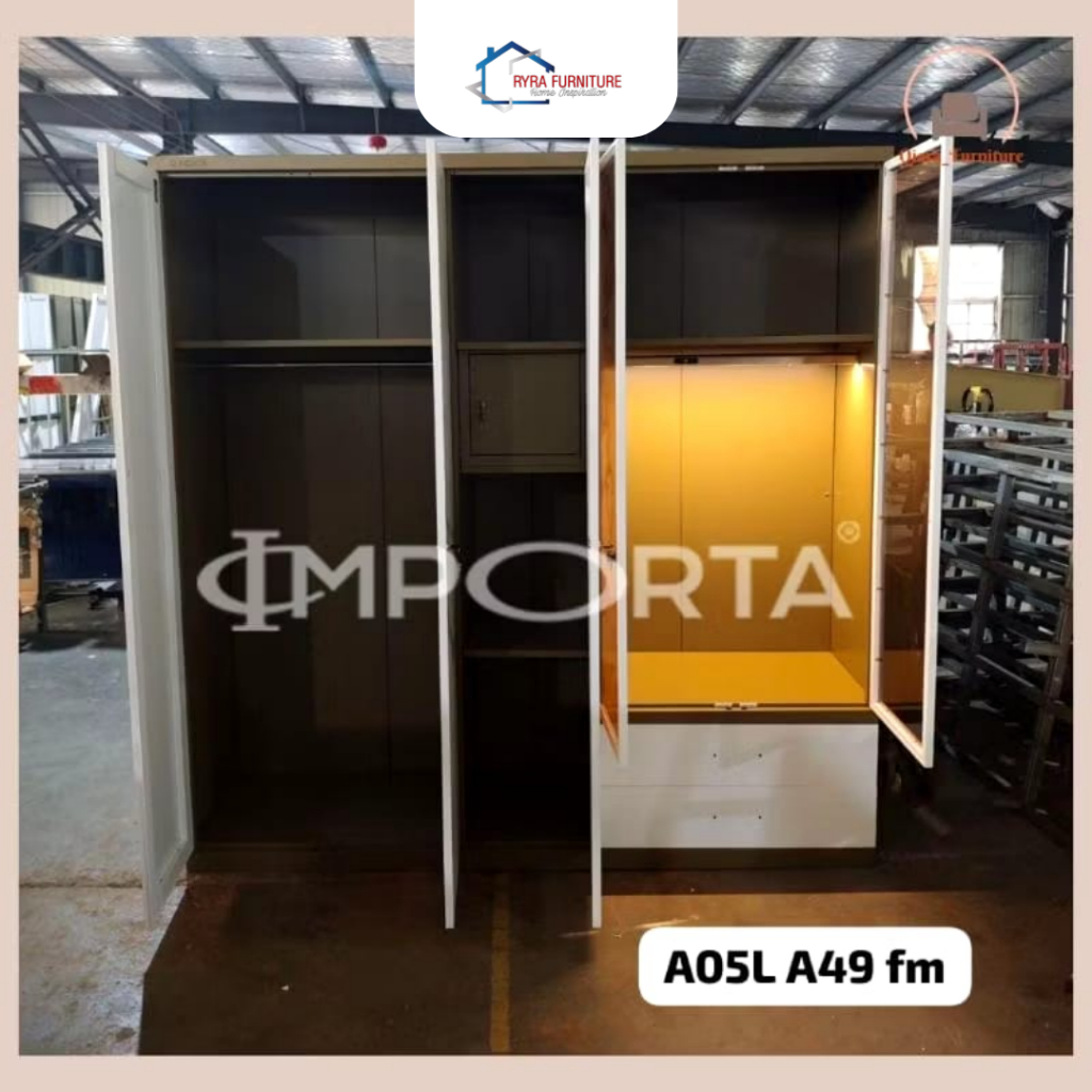 Jual IMPORTA - A05L - LEMARI PAKAIAN 5 PINTU/LEMARI PAKAIAN BESI ...